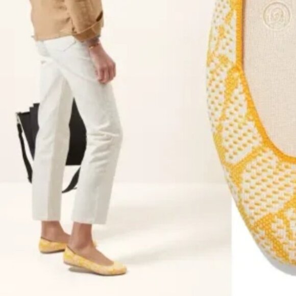 Rothy's | Shoes | Nwot Rothys The Square Flat Daisy Yellow White Size ...